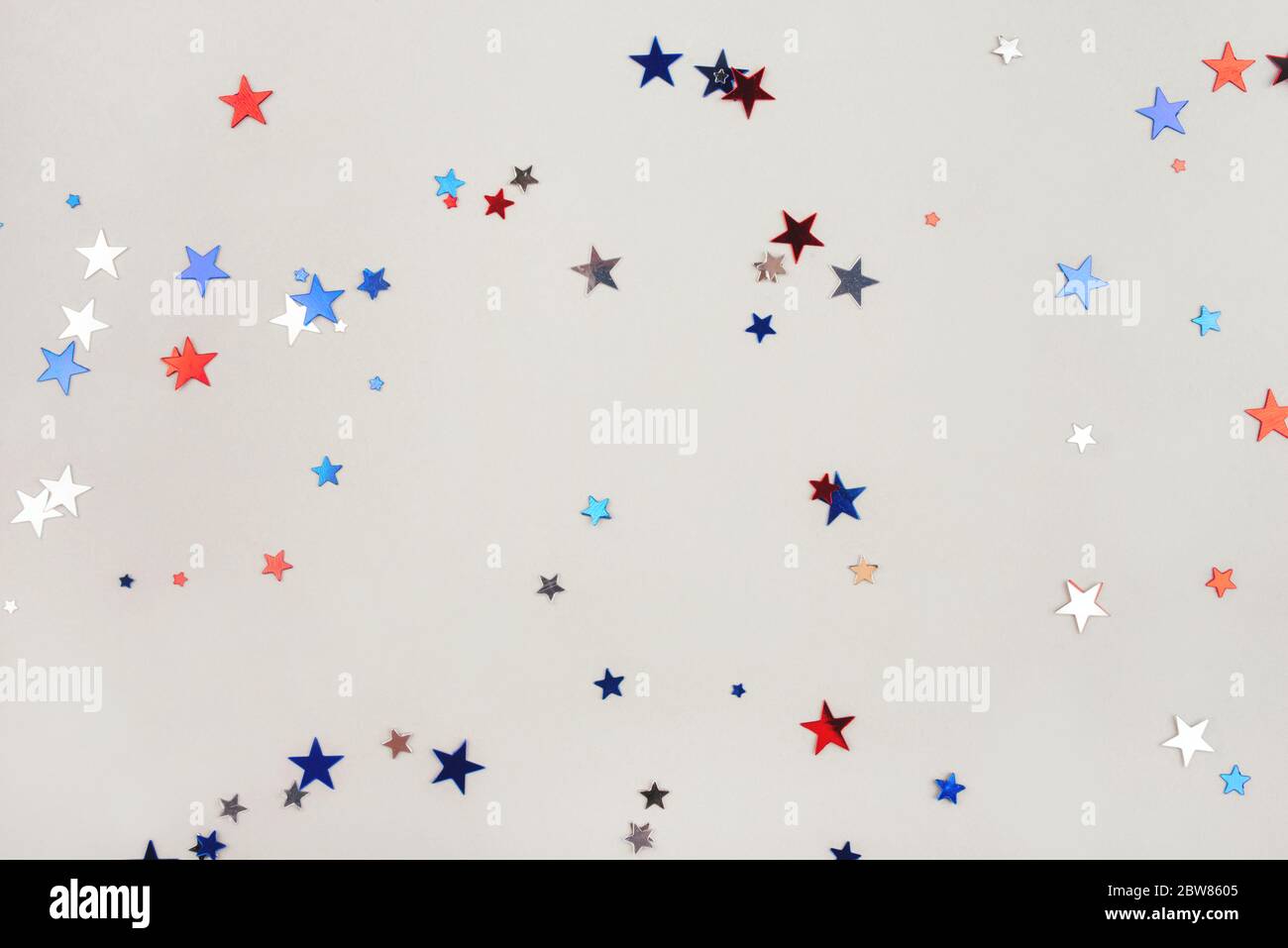 Festive background with confetti in the color of the American flag ...