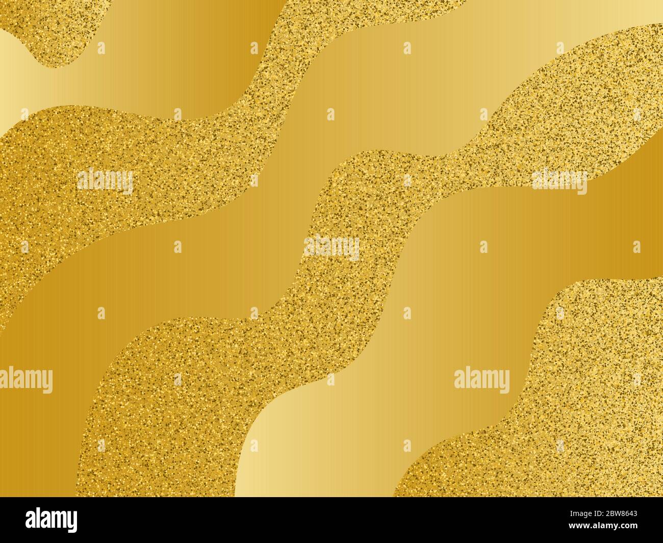 Abstract geometric vector background. Gold glitter liquid forms Stock ...