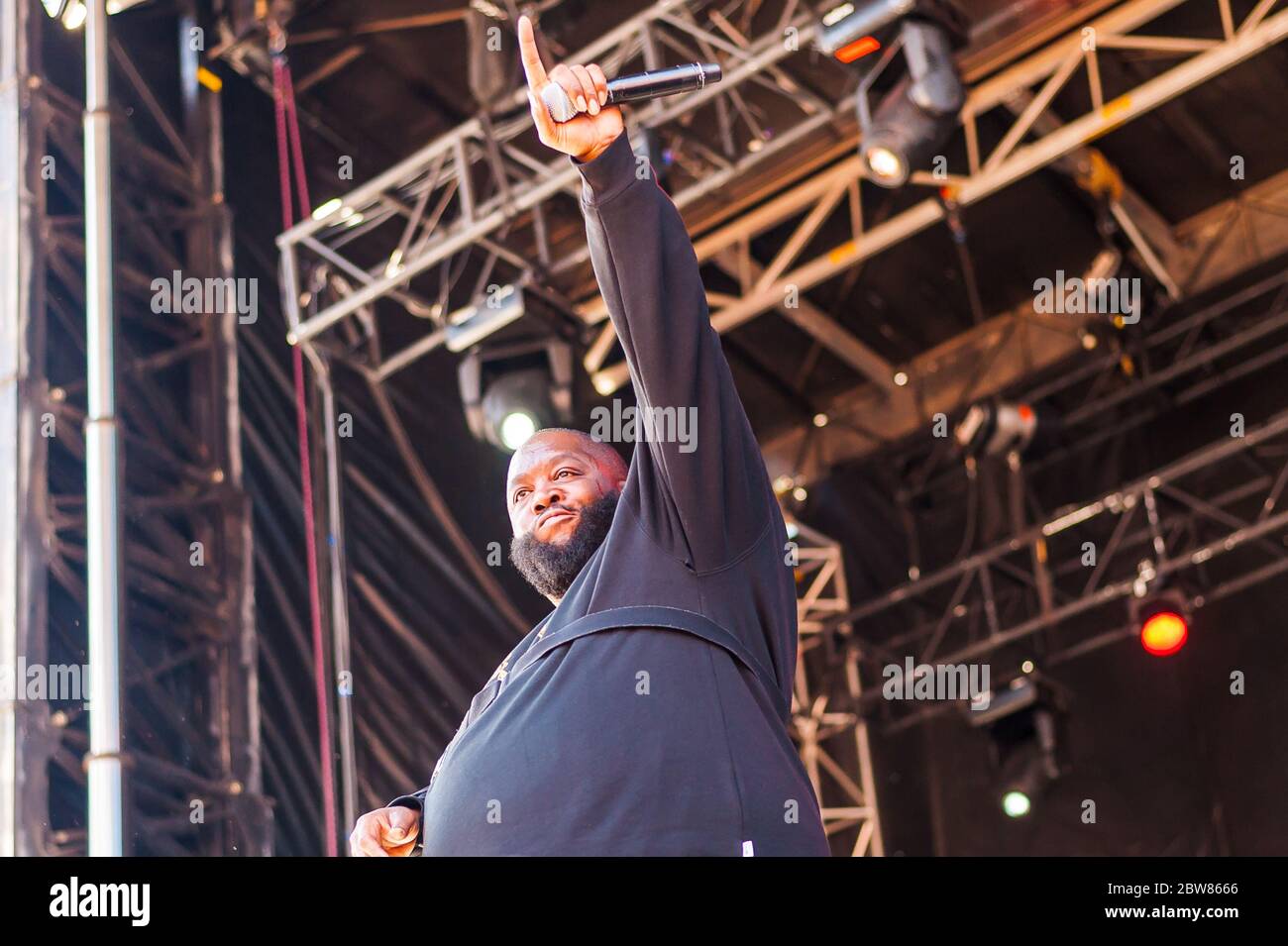 Michael Santiago Render, aka "Killer Mike," performing on stage Stock ...