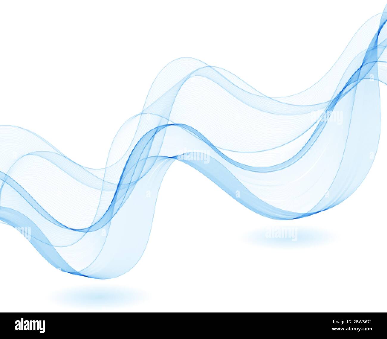 Blue wave. Vector illustration. abstract layout for presentation design ...
