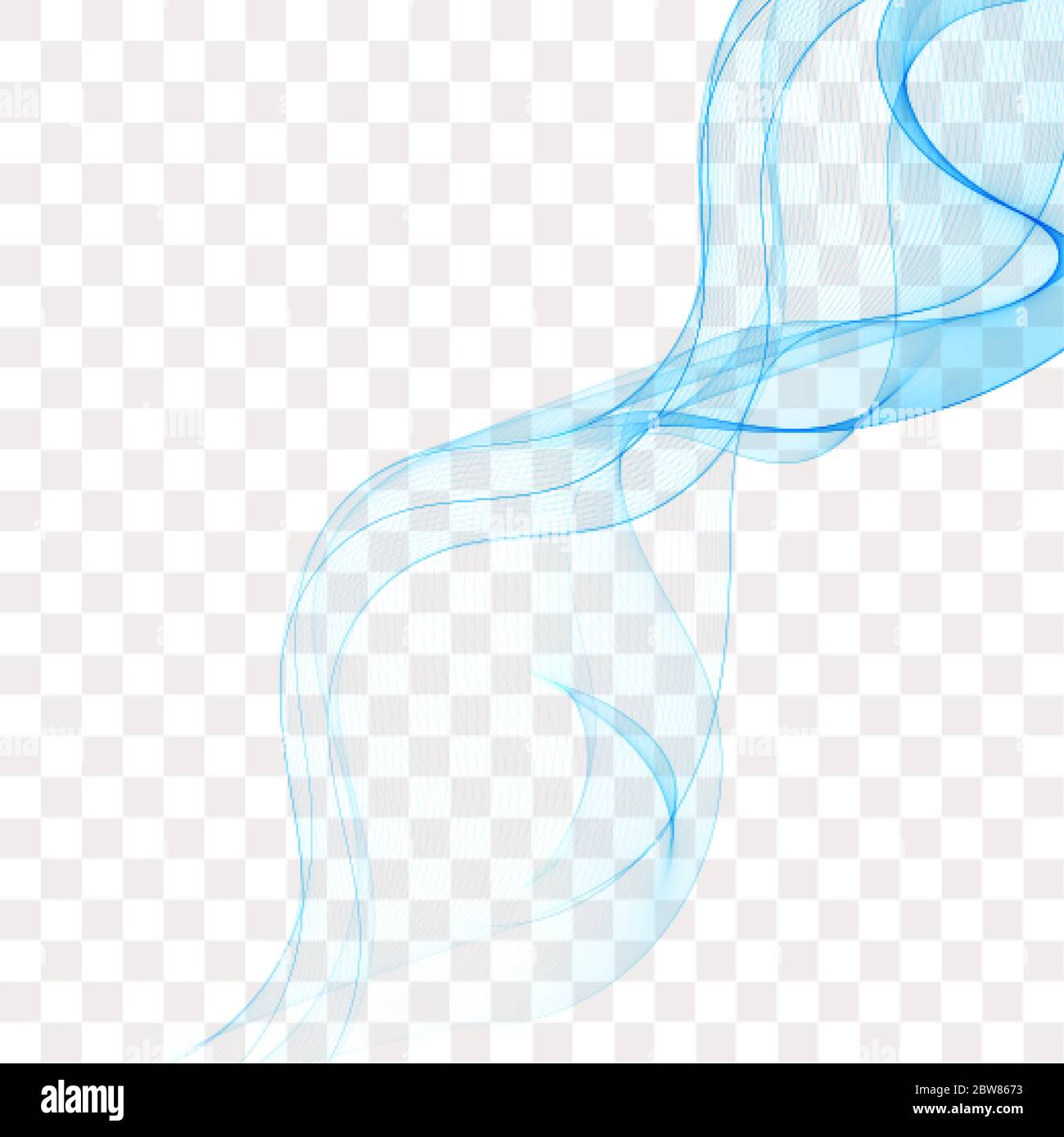 Blue abstract wave. Vector graphics Stock Vector Image & Art - Alamy