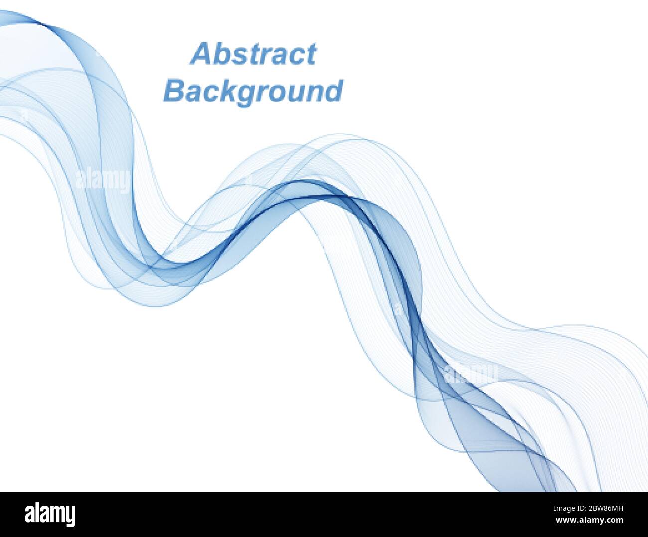 blue abstract wave. vector curved lines Stock Vector Image & Art - Alamy