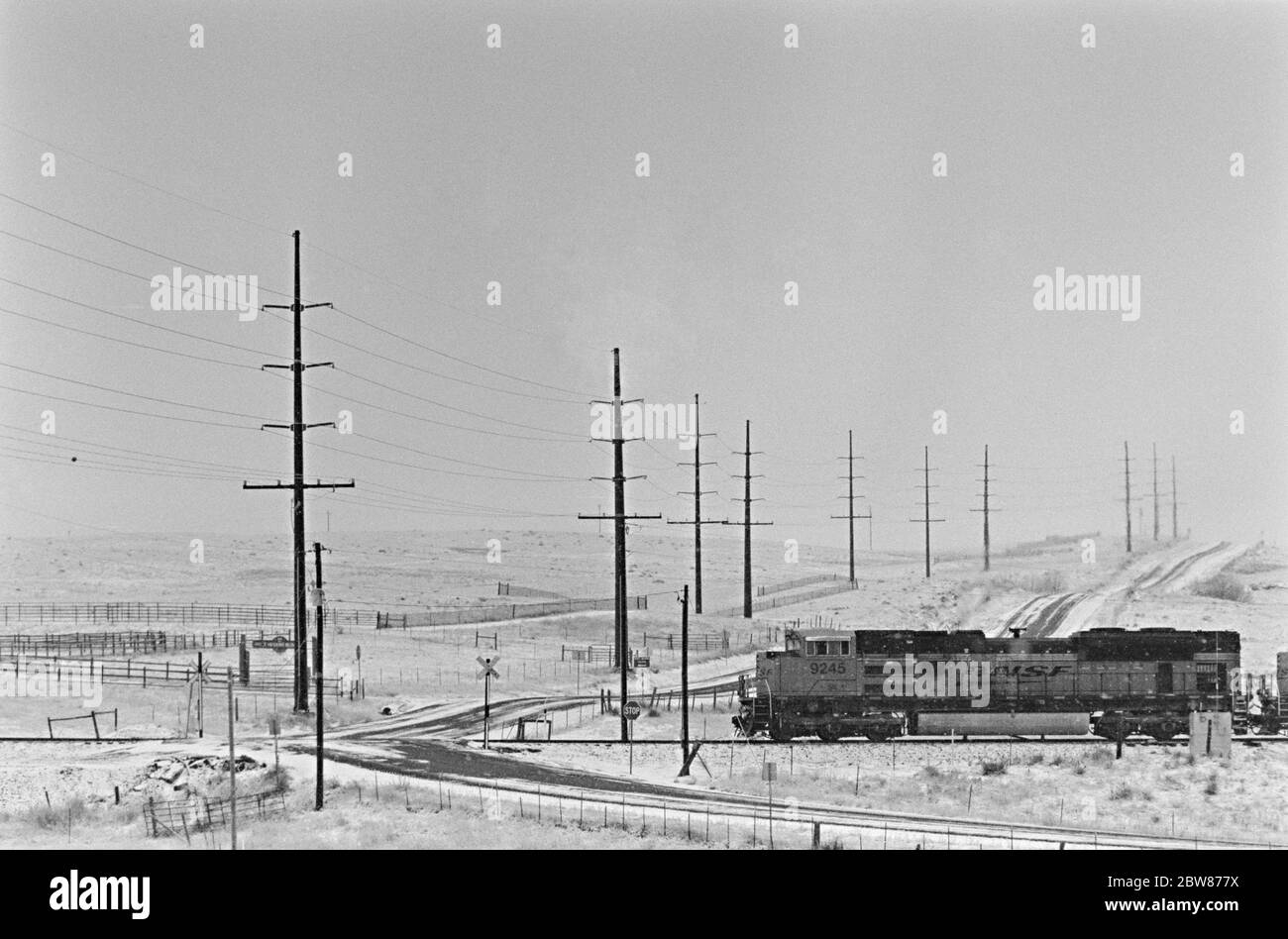 Bnsf freight rail Black and White Stock Photos & Images - Alamy