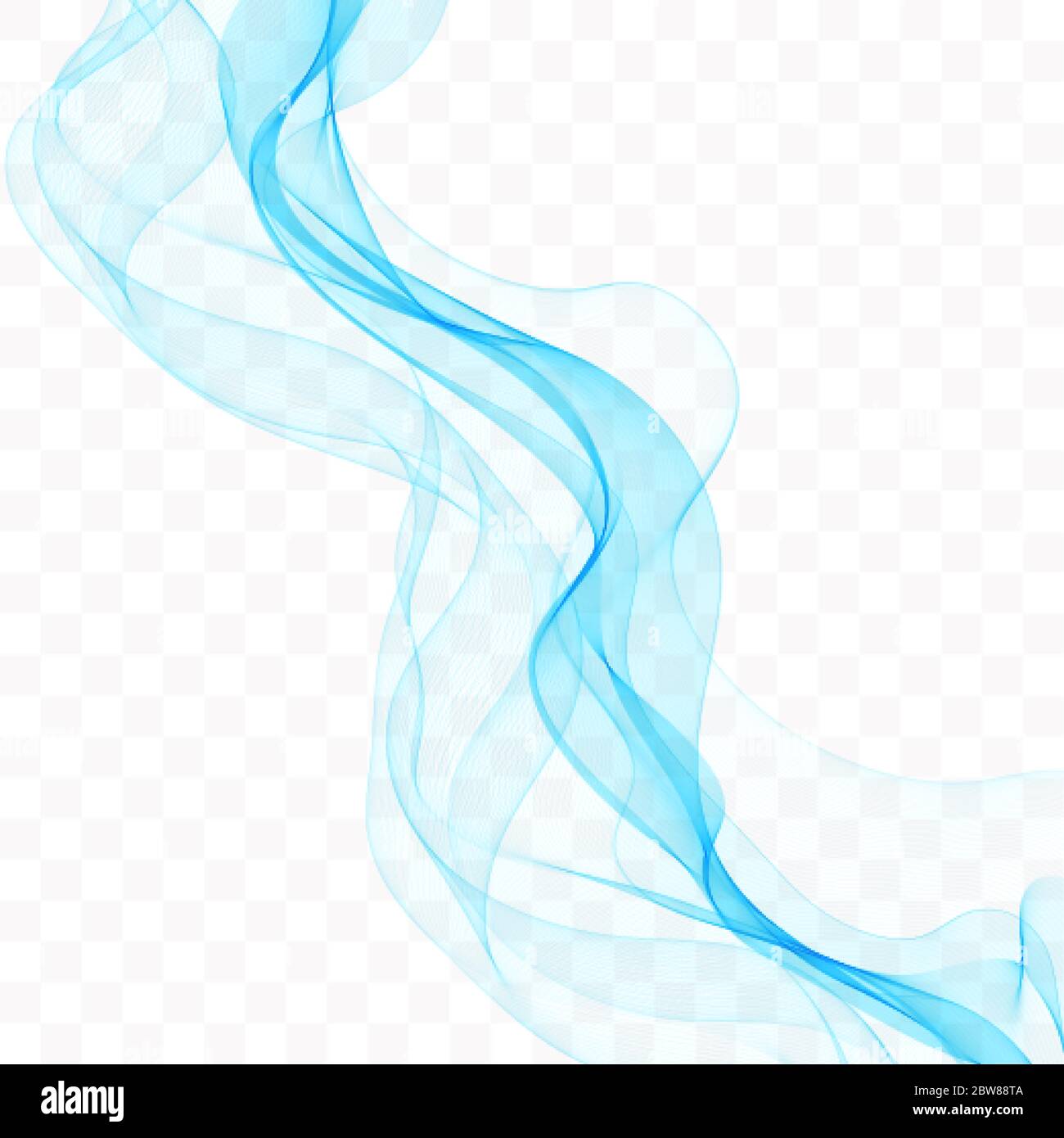 blue abstract wave. curved lines Stock Vector Image & Art - Alamy