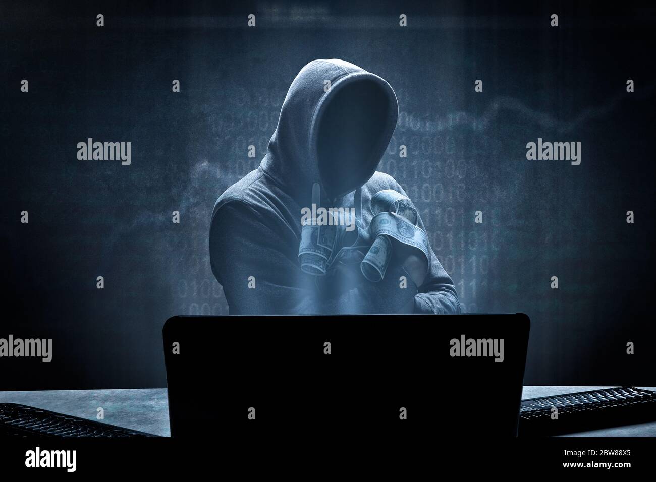 Hacker prints a code on a laptop keyboard to break into a cyberspace ...