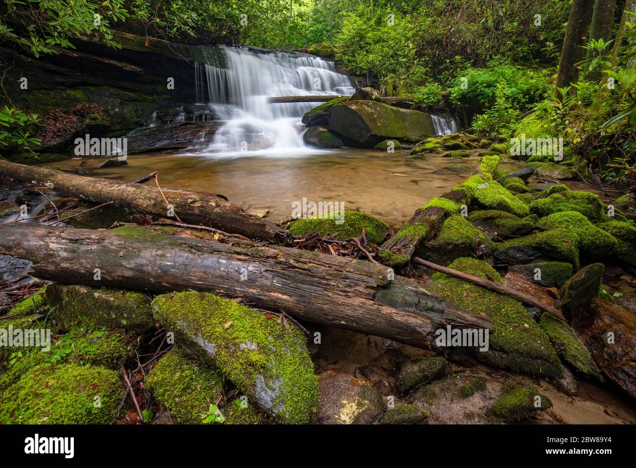 Middle Rockhouse Creek Falls - Pisgah National Forest, Brevard, North ...