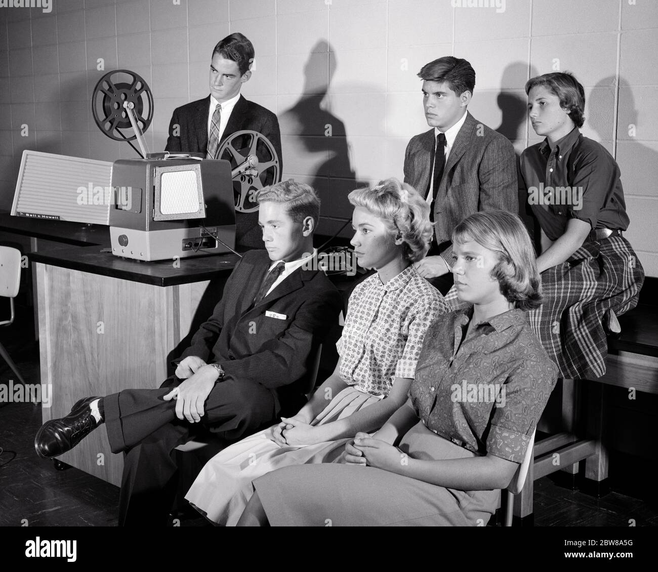 Classroom 1950’s girls high school hi-res stock photography and images ...