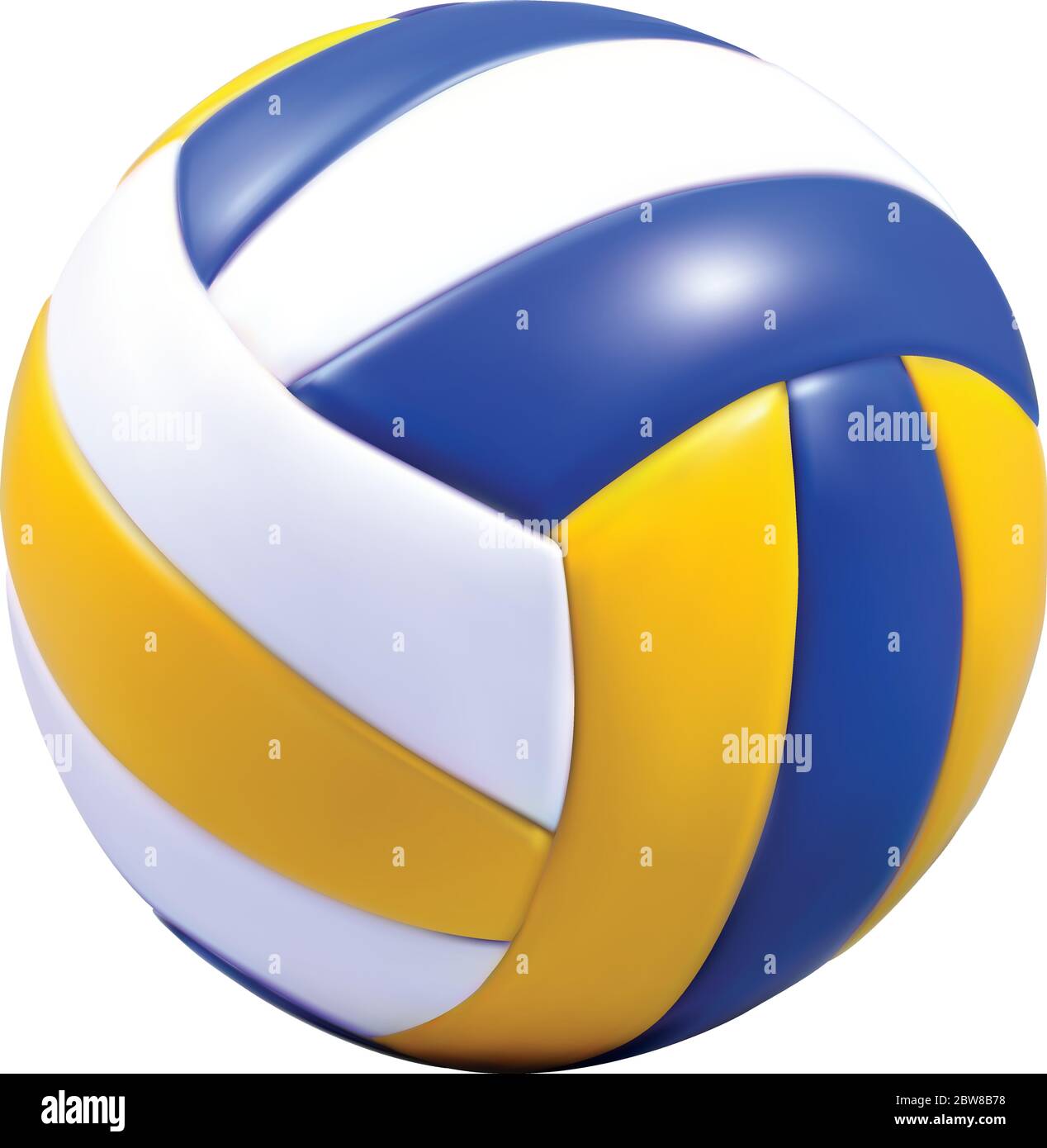 Realistic vector volley ball. Isolated in white background Stock Vector ...