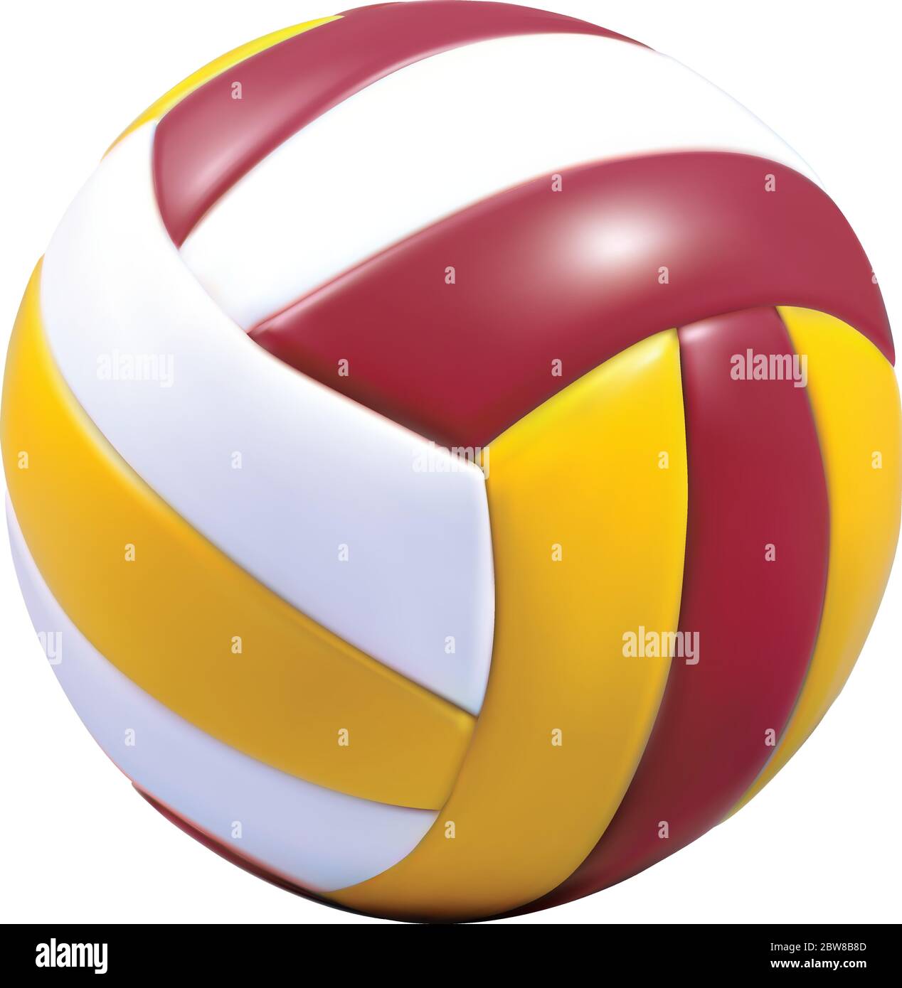 Realistic vector volley ball. Isolated in white background Stock Vector ...