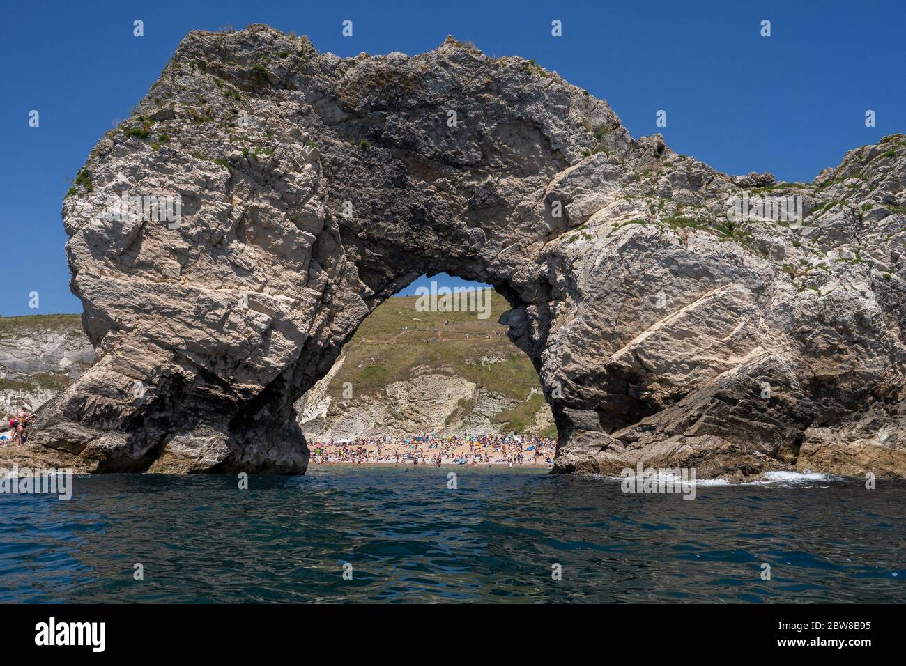 Dorset sea jumping durdle door hi-res stock photography and images - Alamy