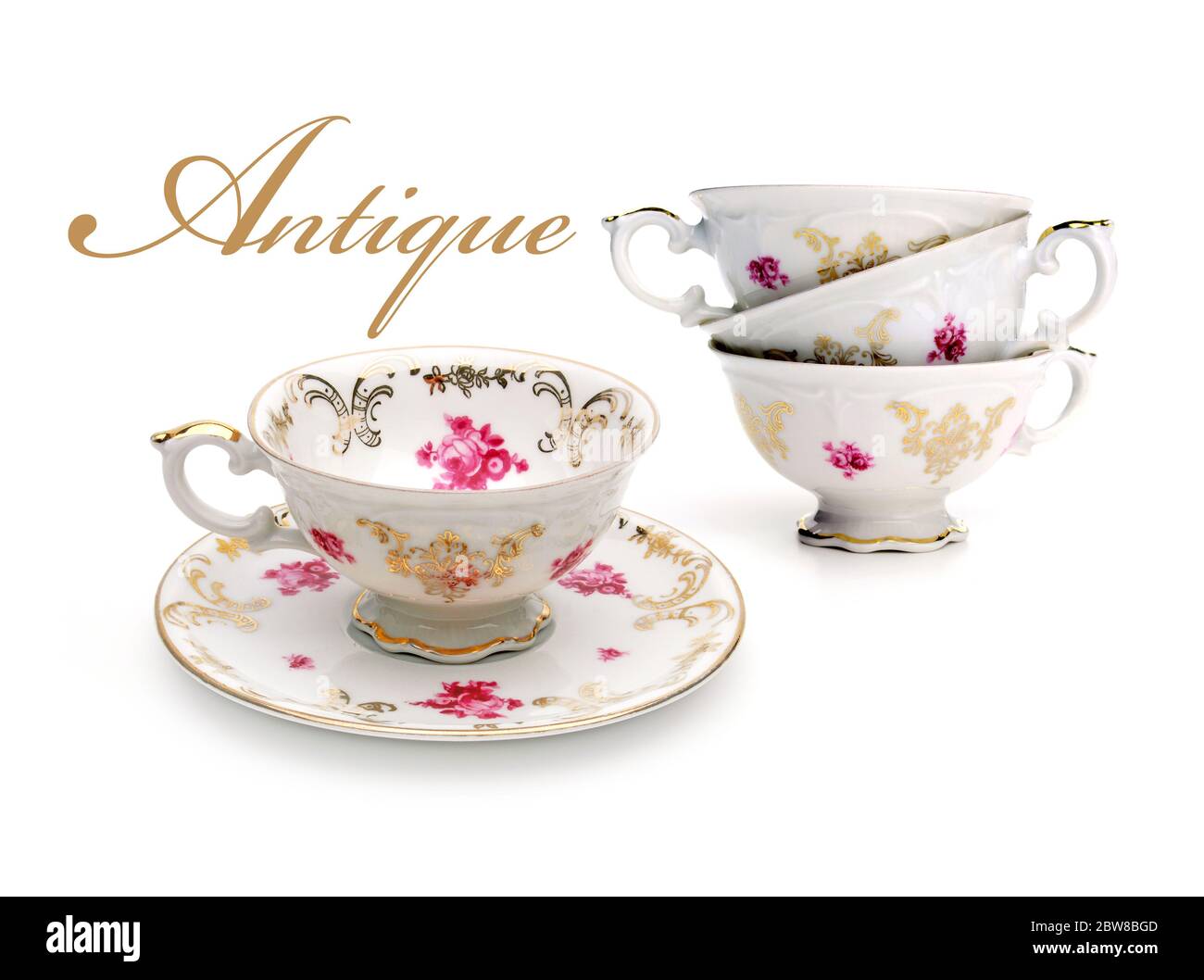 Teacup white background empty hi-res stock photography and images - Alamy