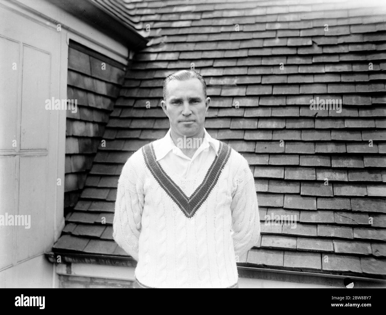 Australian cricketer Black and White Stock Photos & Images - Alamy