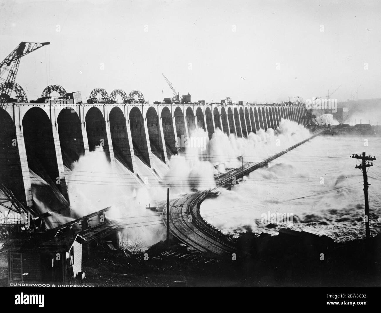 Wilson Dam on the Tennessee River . 1926 Stock Photo - Alamy