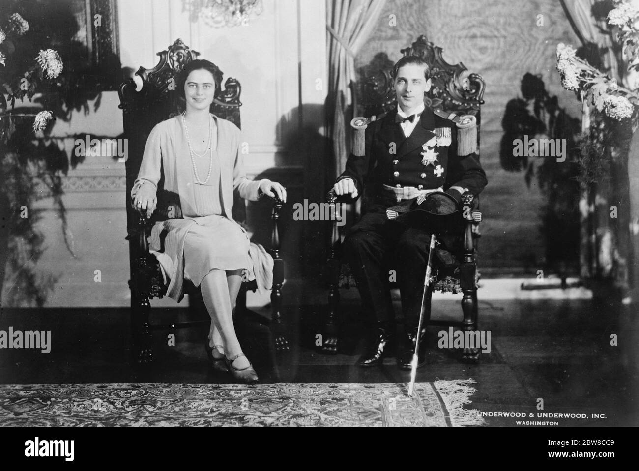 Princess Ileana and Prince Nicholas of Romania photographed at the ...