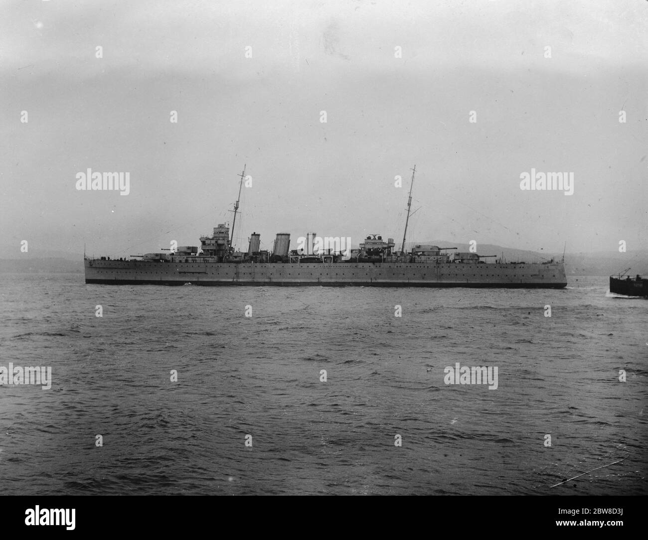 HMAS Australia as she arrived at the Tail of the Bank , Greenock , from ...