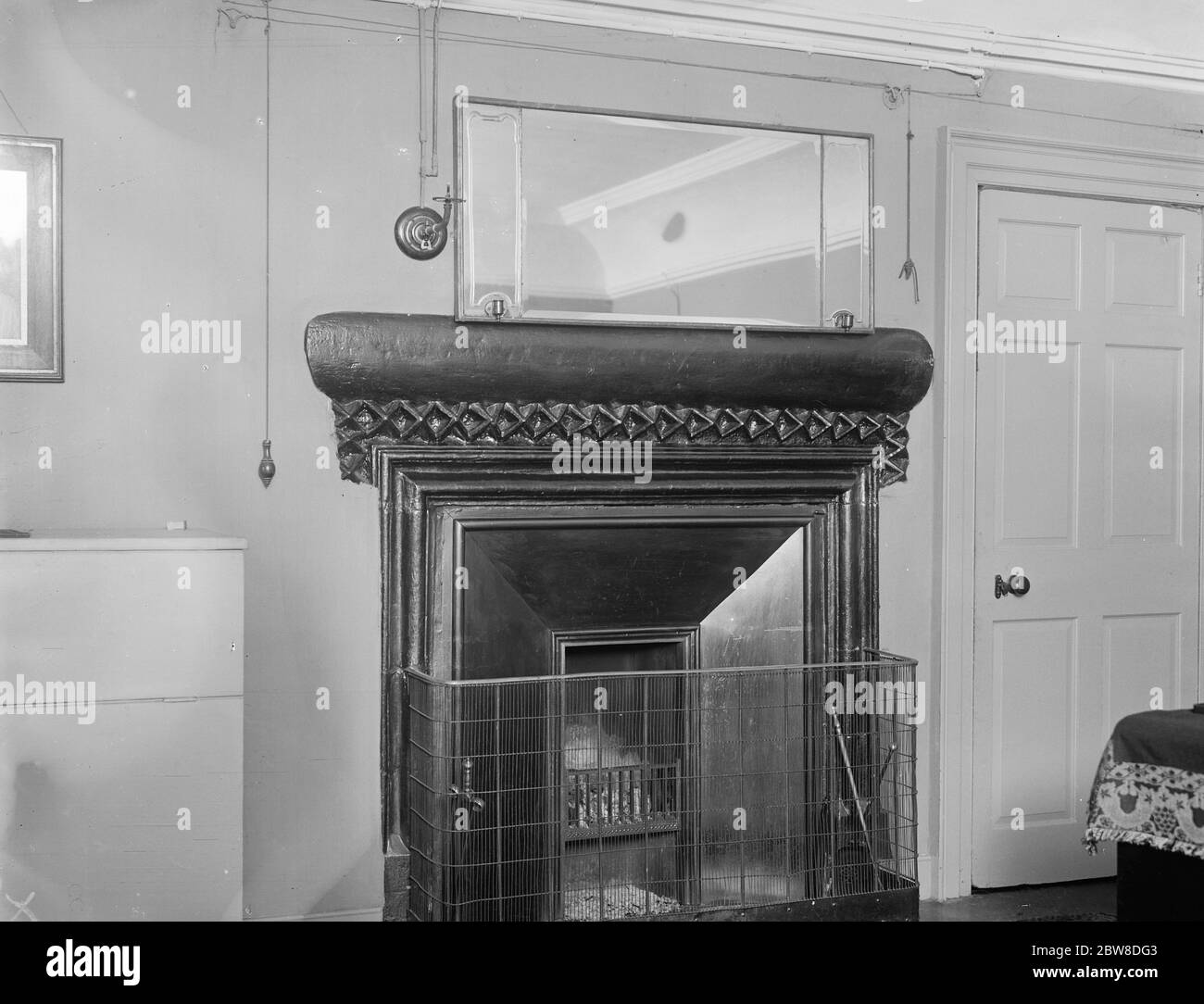 A fireplace in Bemersyde House in the Scottish borders . A gift to ...