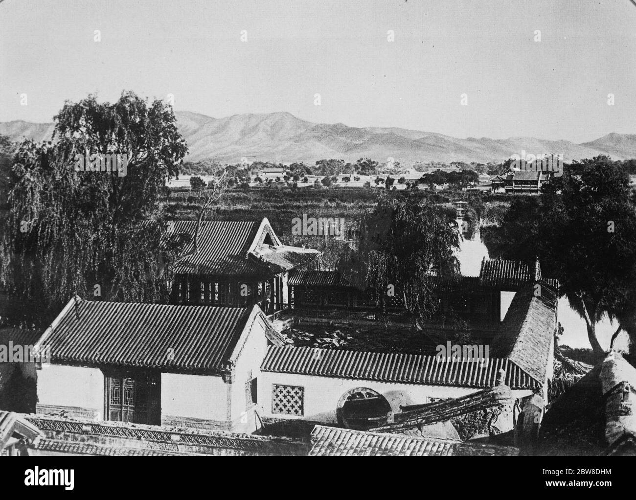 A view of Tsinanfu , China . 10 May 1928 Stock Photo - Alamy