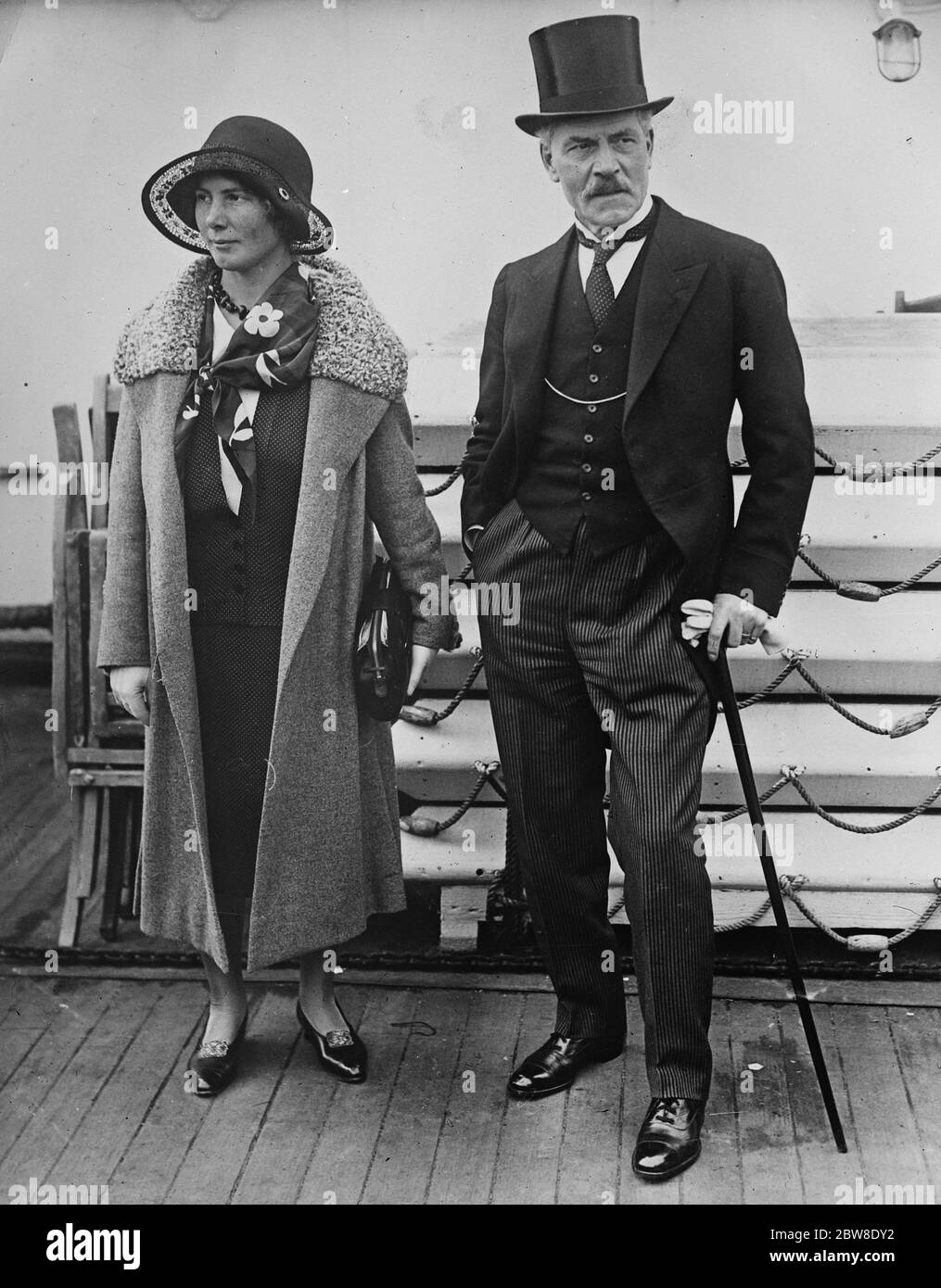 Mr Ramsay MacDonald and Miss Ishbel MacDonald . 16 October 1929 Stock ...