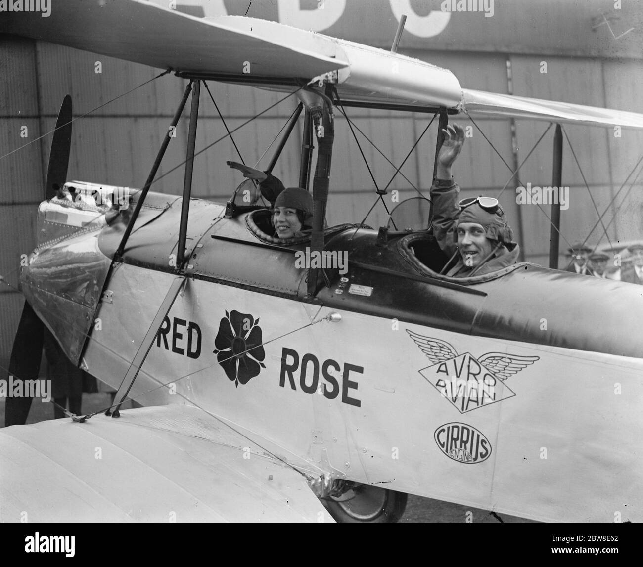Captain Lancaster and Mrs Miller start on flight to Australia . Captain ...