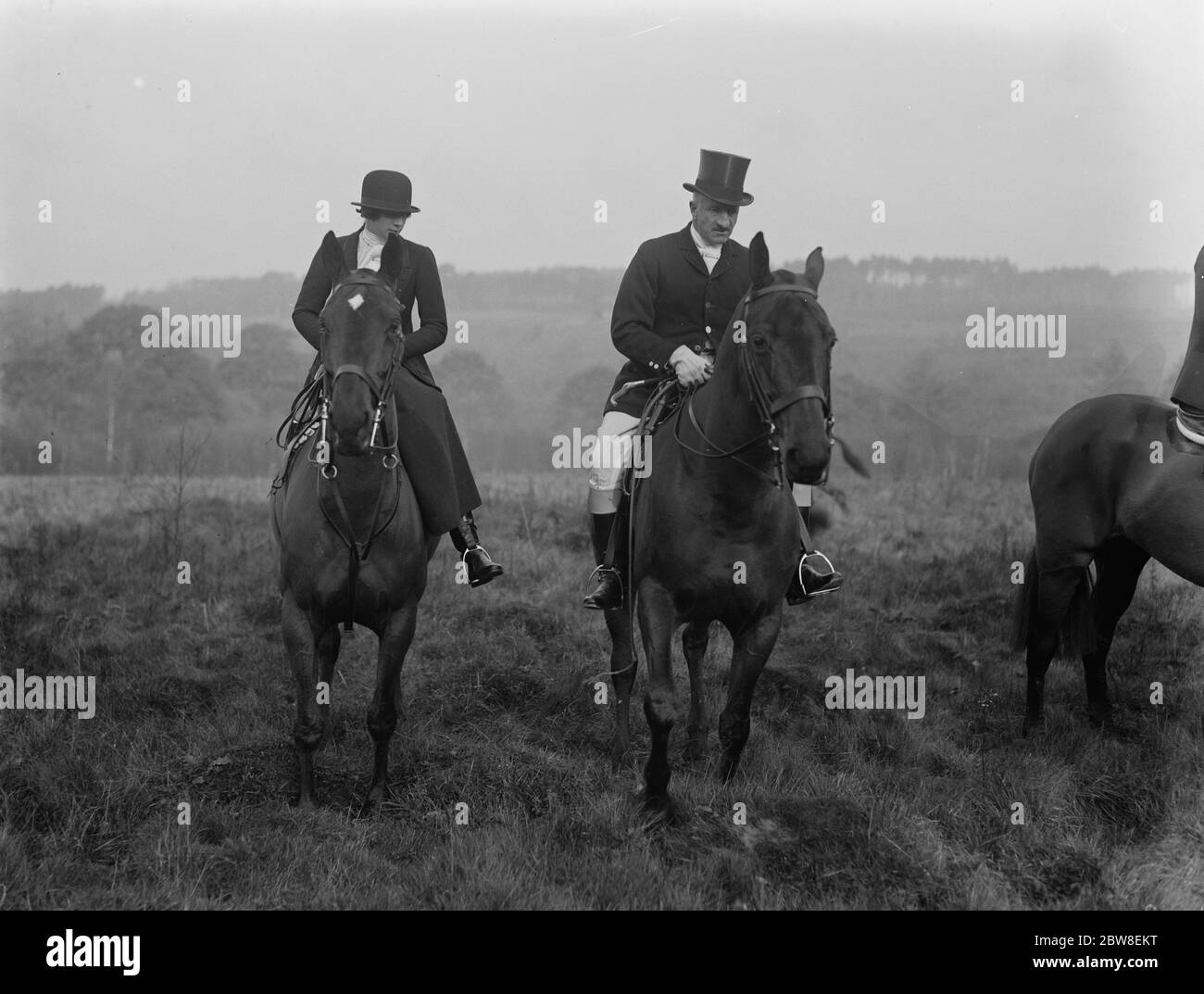 Opening Meet of the Eridge Hunt at Eridge Castle , near Tunbridge Wells ...