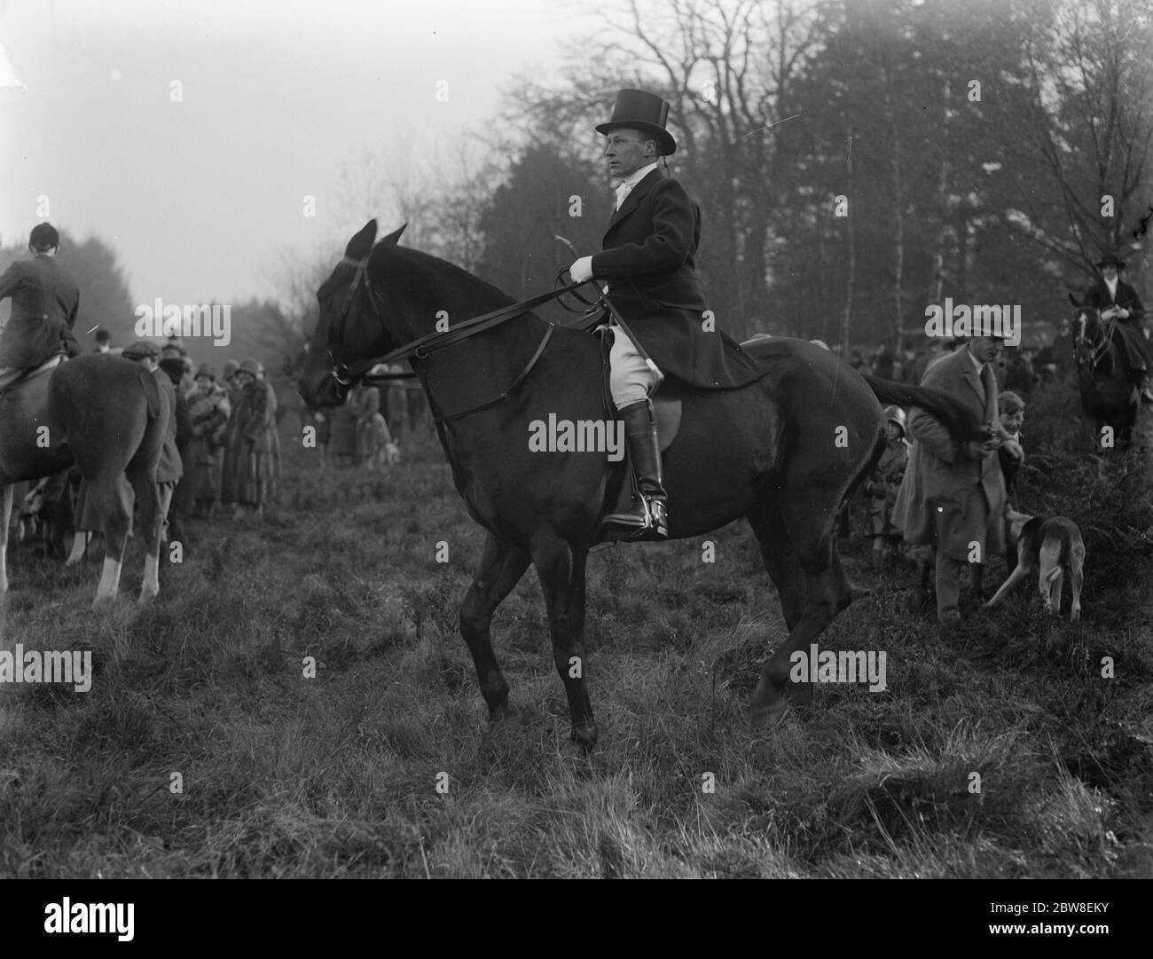Opening Meet of the Eridge Hunt at Eridge Castle , near Tunbridge Wells ...