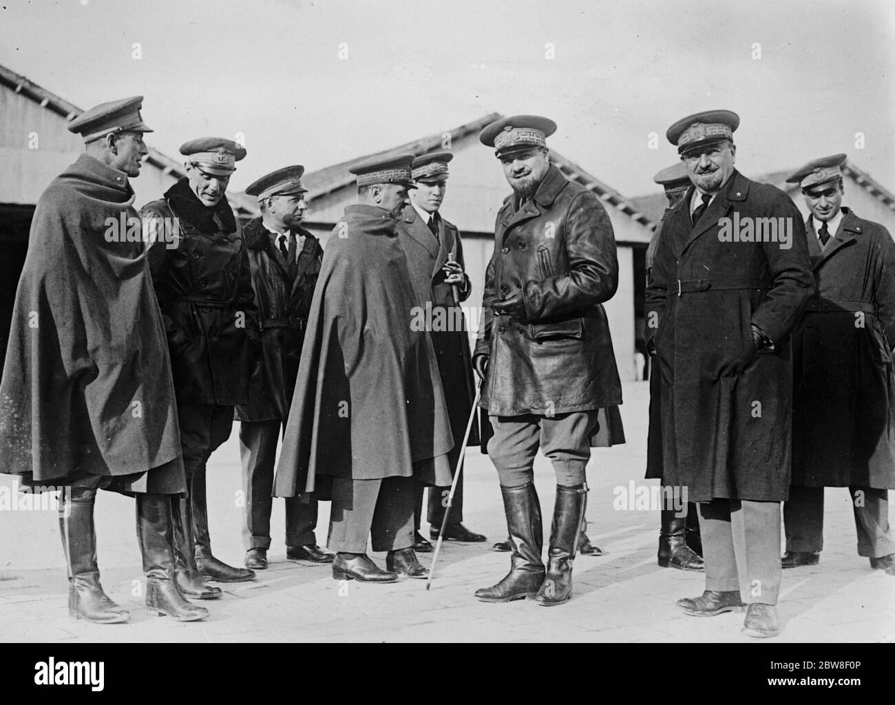 Italian sea plane flight to Brazil General Balbo with some of the ...