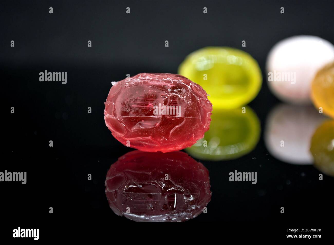 sweet colorful candies pie food Stock Photo - Alamy