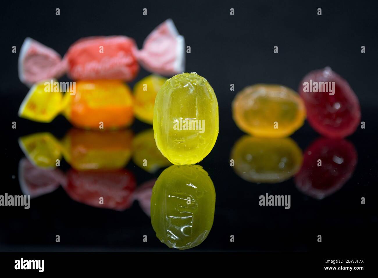 sweet colorful candies pie food Stock Photo - Alamy