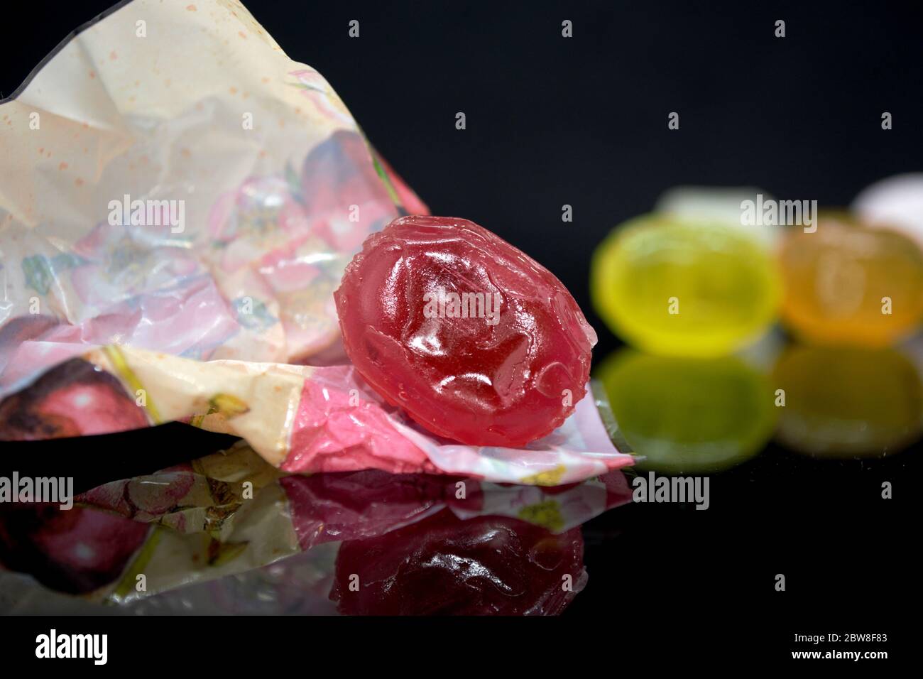 sweet colorful candies pie food Stock Photo - Alamy