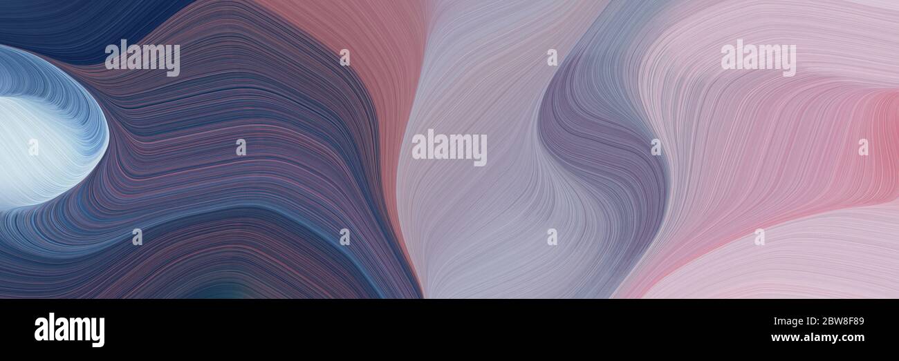 abstract flowing horizontal banner with pastel purple, dark slate gray ...