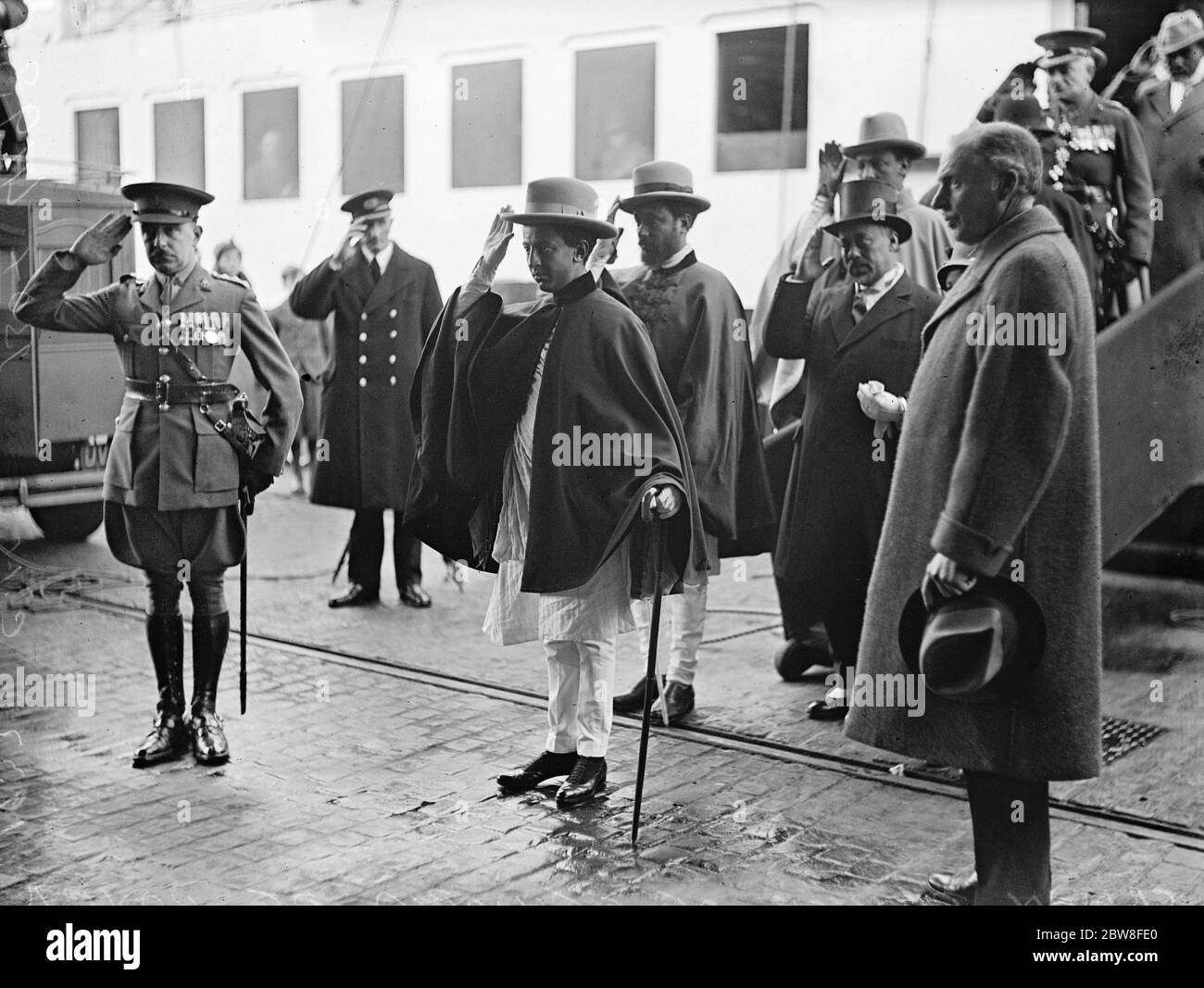 The Crown Prince of Ethiopia arrives in England . Asfa Wossen Haile ...