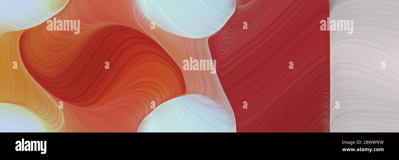 abstract surreal banner design with sienna, pastel gray and peru colors ...