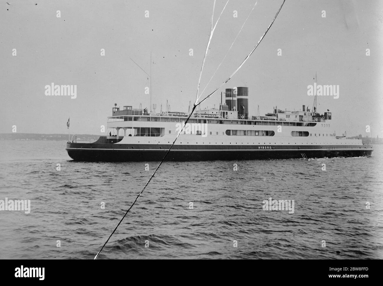 World 's largest ferry boat . The Nyborg on her maiden voyage . It is ...