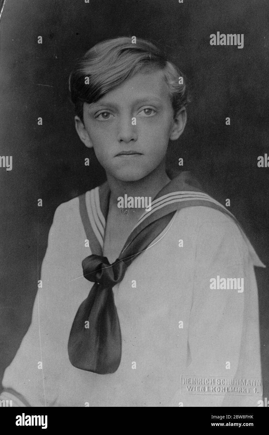 The Archduke Robert of Austria . 4 June 1932 Stock Photo - Alamy