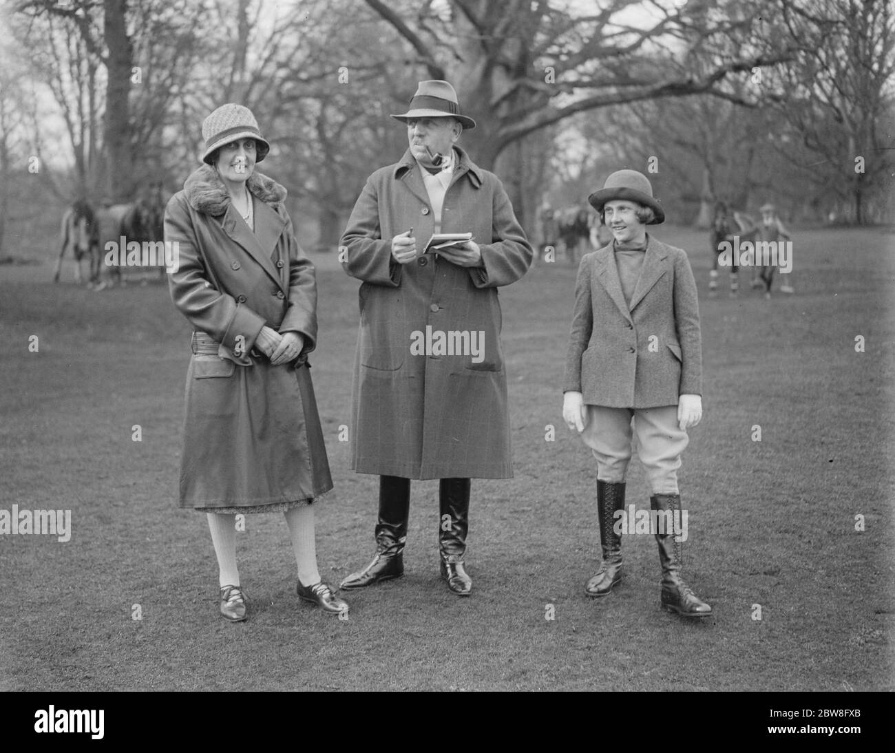 Polo house party at Cowdray Park . Lord and Lady Cowdray with their ...