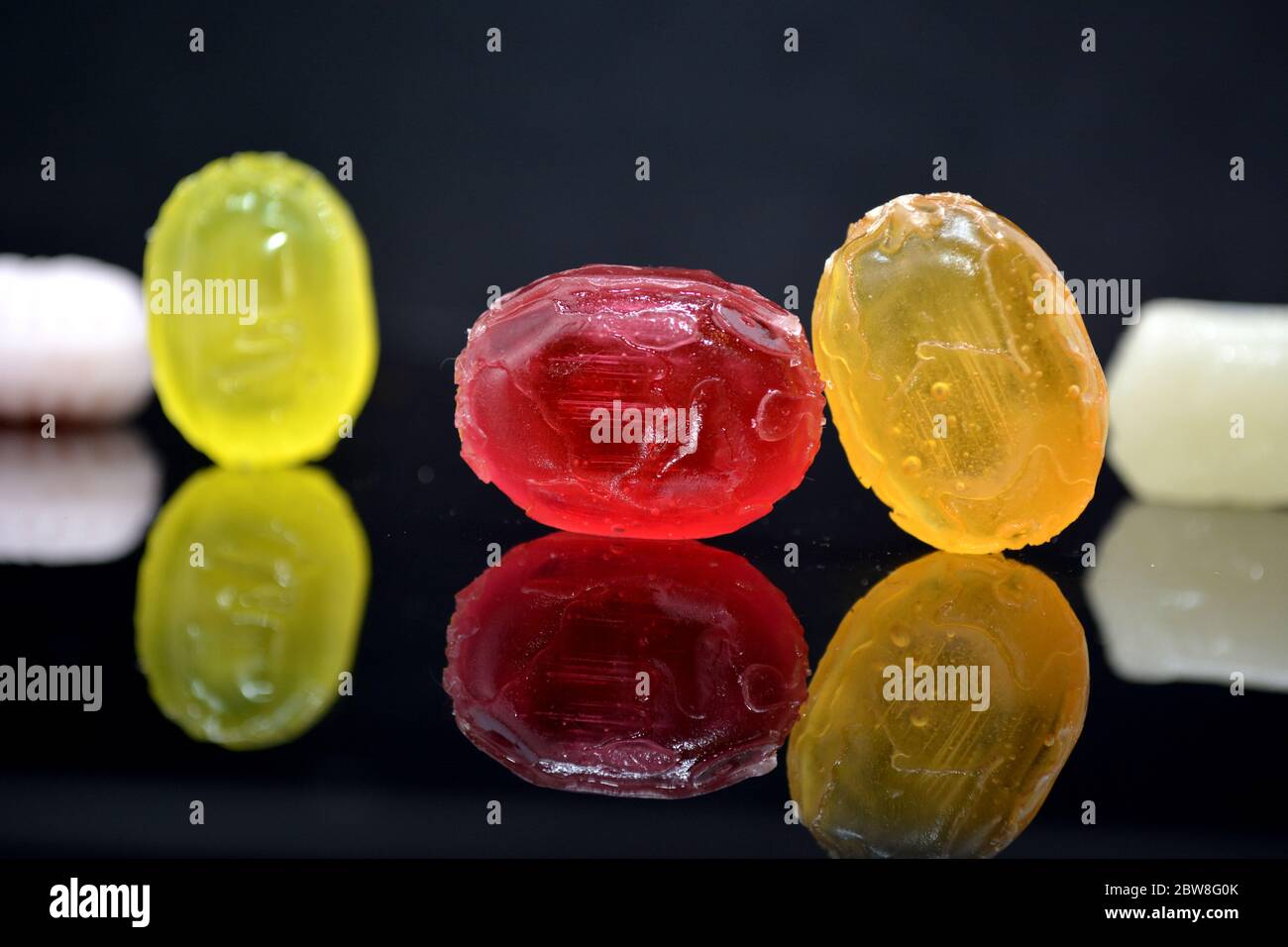 sweet colorful candies pie food Stock Photo - Alamy