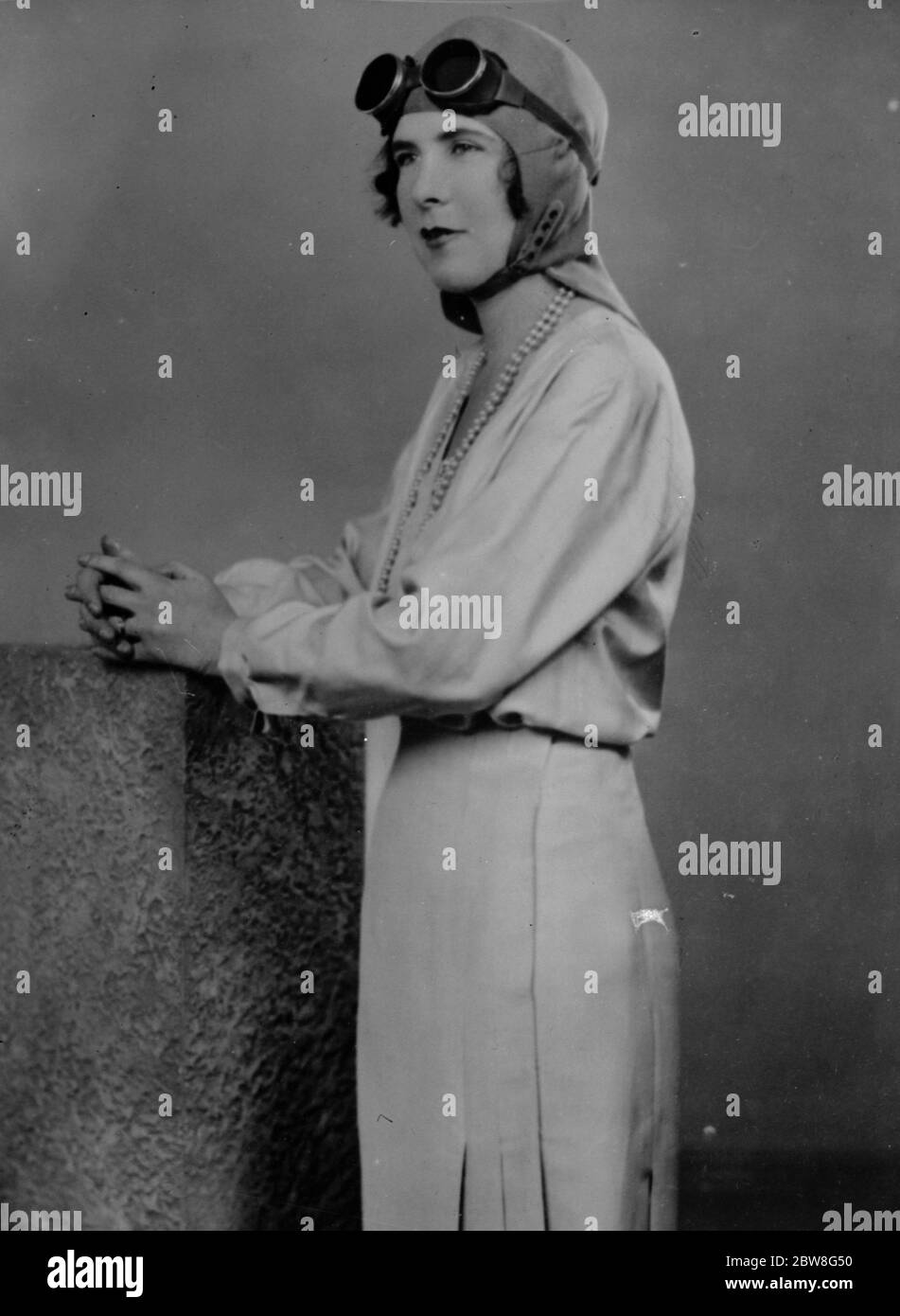 The Hon Mrs Victor Bruce . 1 September 1930 Stock Photo - Alamy
