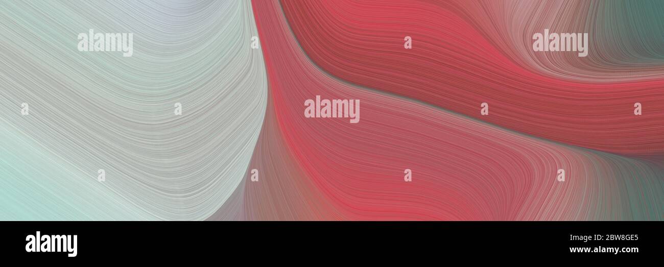 abstract surreal banner design with moderate red, silver and rosy brown ...