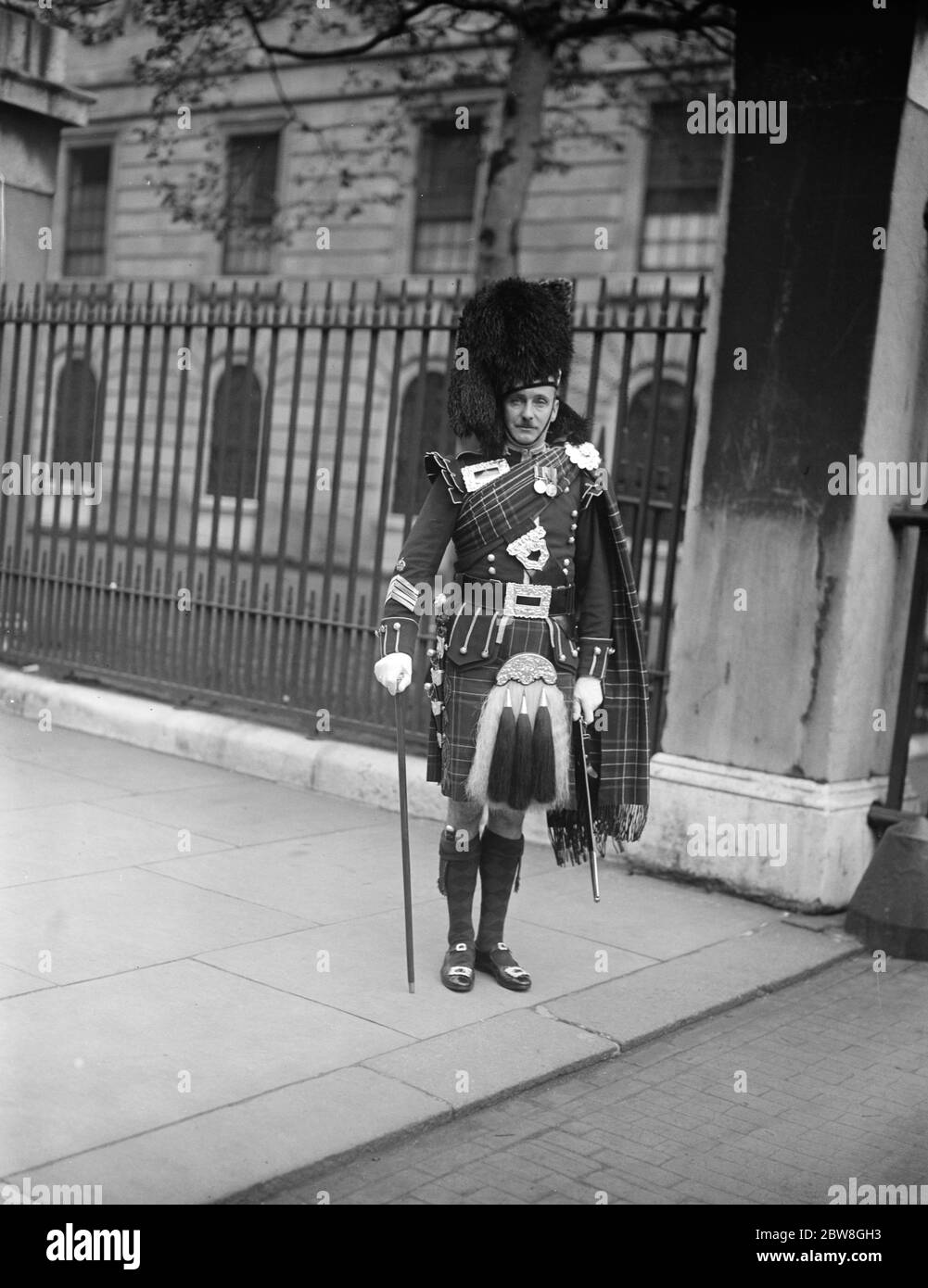 Major scots guards Black and White Stock Photos & Images - Alamy