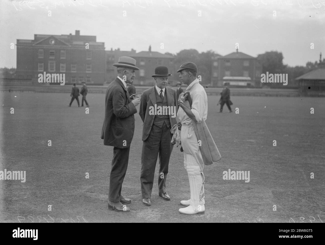 Eve of the final test at the Oval . R E S Wyatt , England 's new ...
