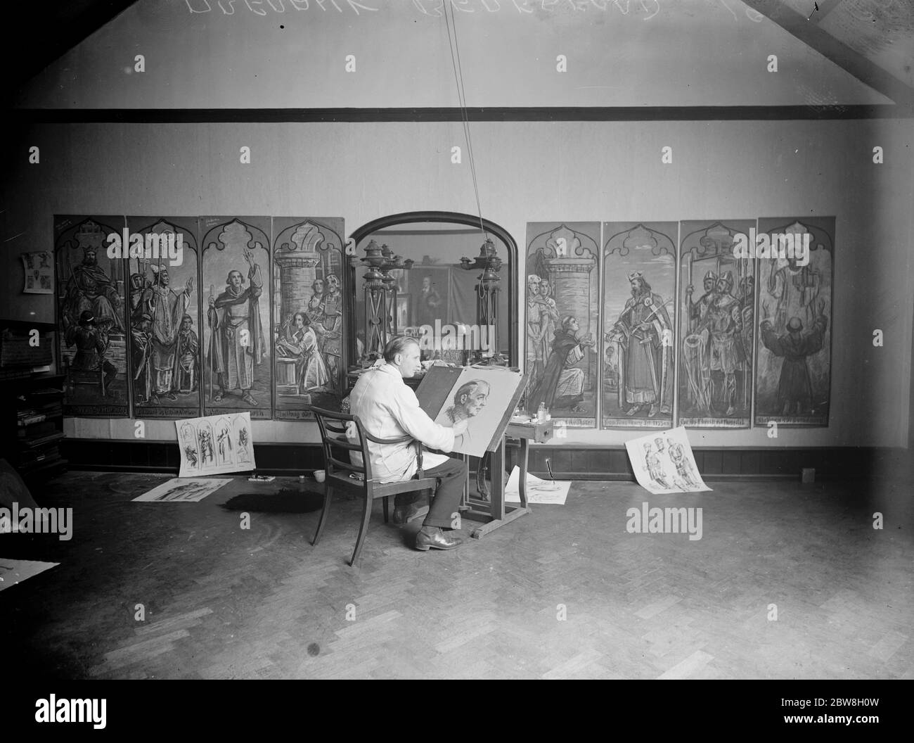 Eight panel Black and White Stock Photos & Images - Alamy