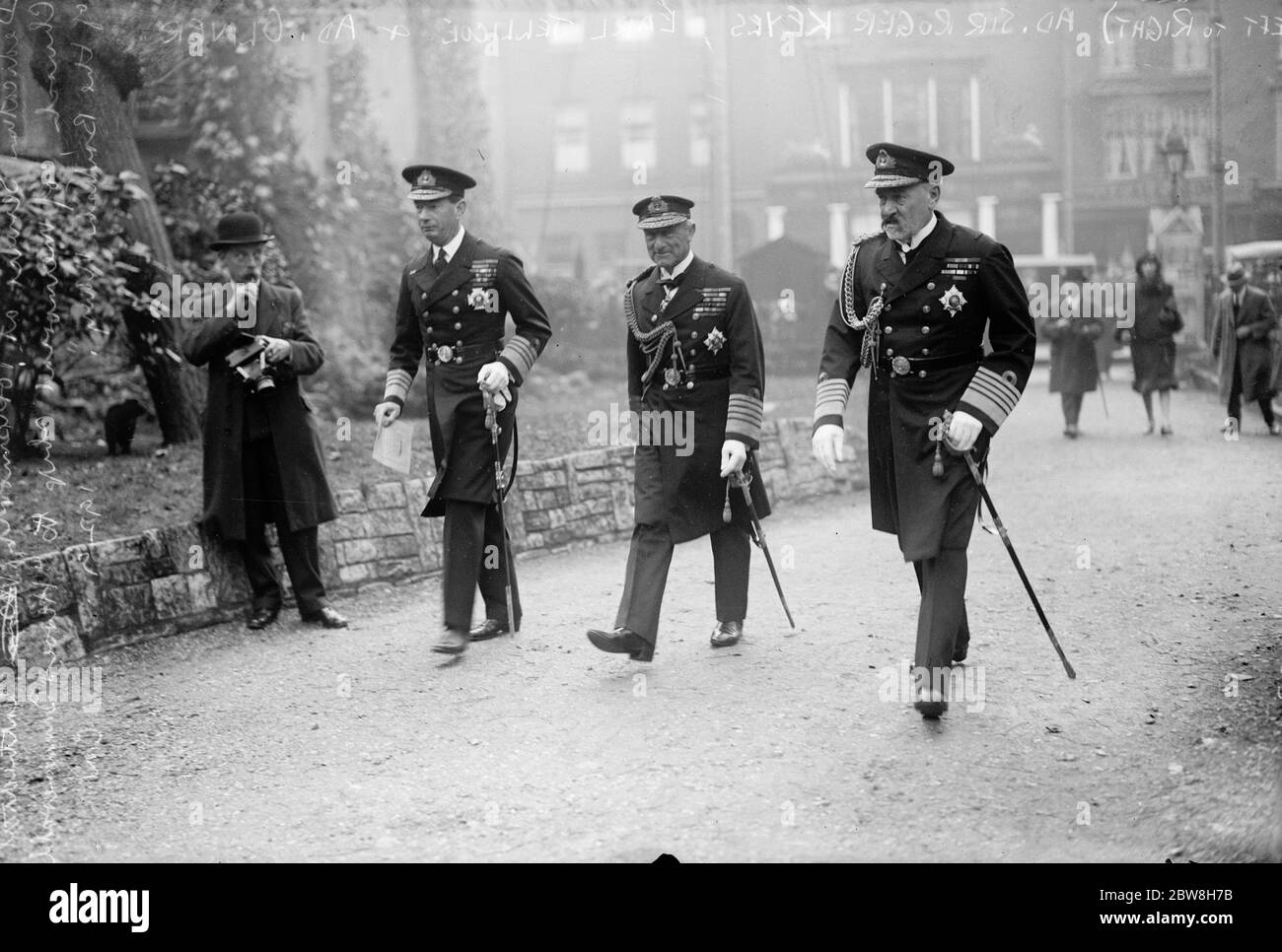 Dedication of memorial ship to heroes innumerable of the British Navy ...