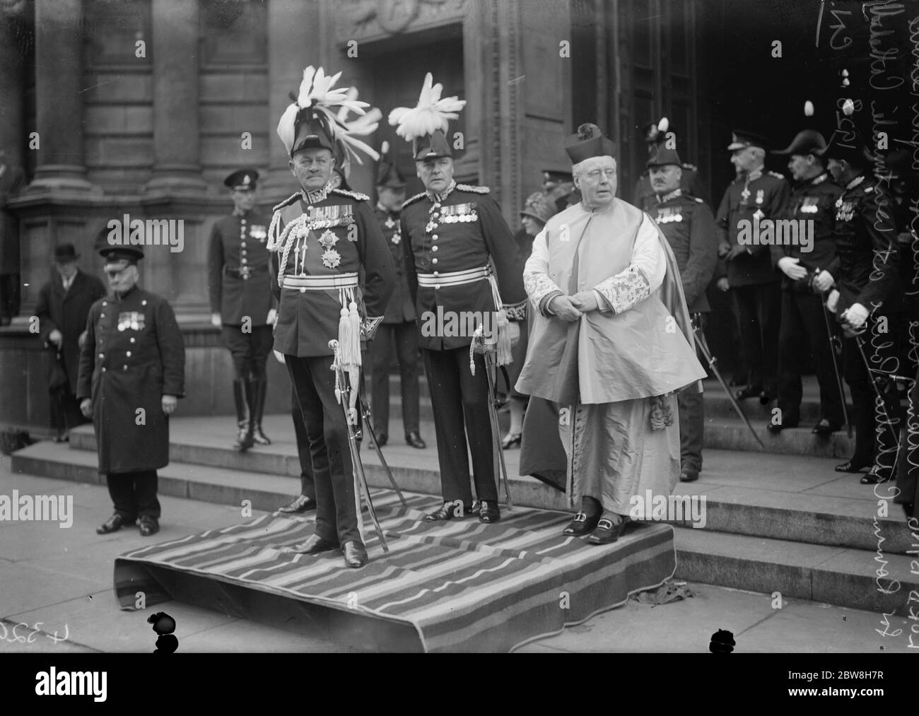 Lord Byng takes the salute from Roman Catholic police constables . 13 ...