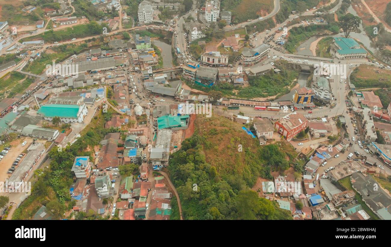Aerial view of the city of Munnar in Kerala. India Stock Photo - Alamy