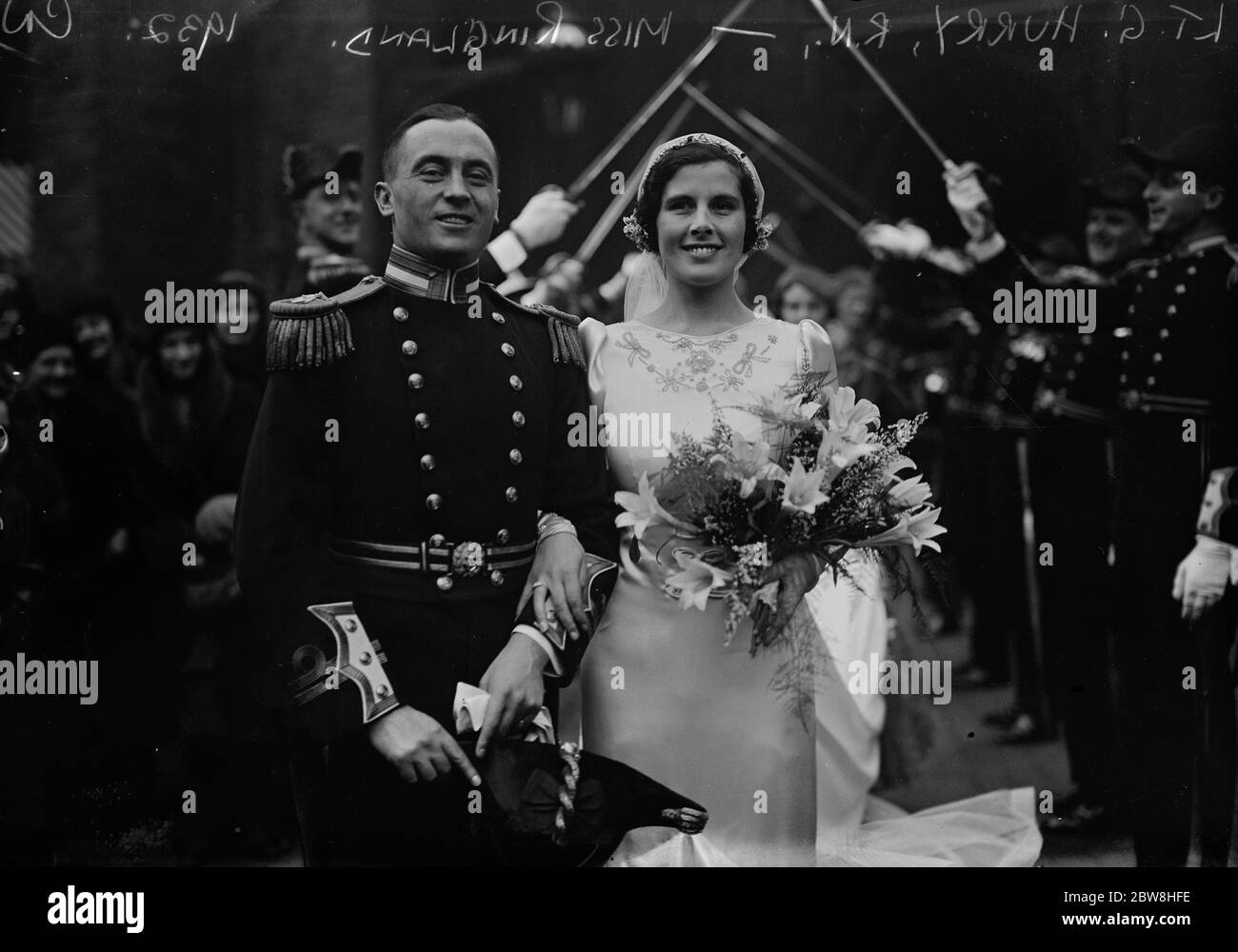 The marriage of Lieut G Harry , RN and Miss Ringland , took place at St ...