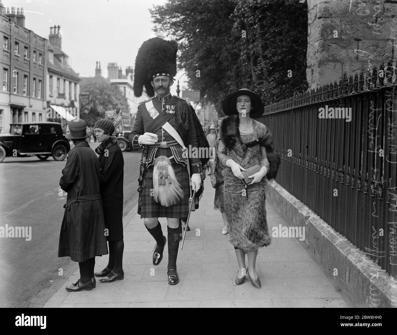 Black Watch wedding at Chichester Cathedral . Major Lindsay Hay , Black ...