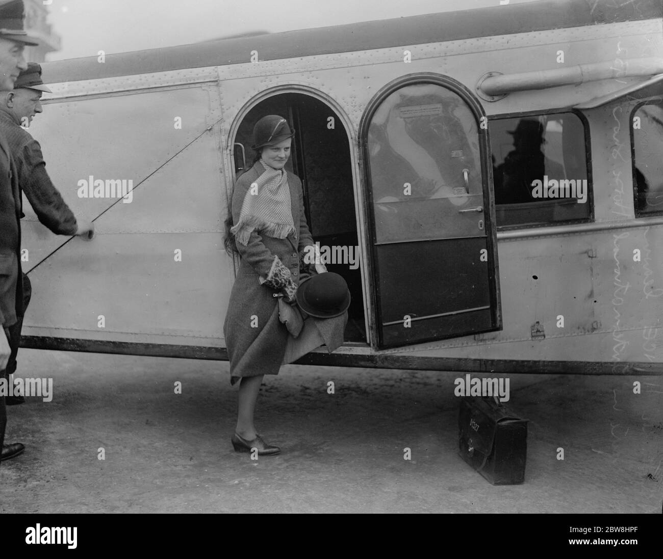 To hide against Europe 's best . Miss Jackie Hance at Croydon Aerodrome ...