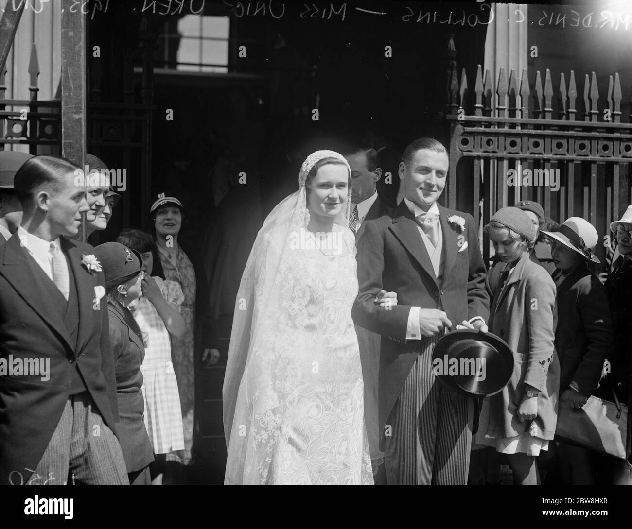 Wedding of Sir George and Lady Collin 's son . The marriage of Mr Denis ...