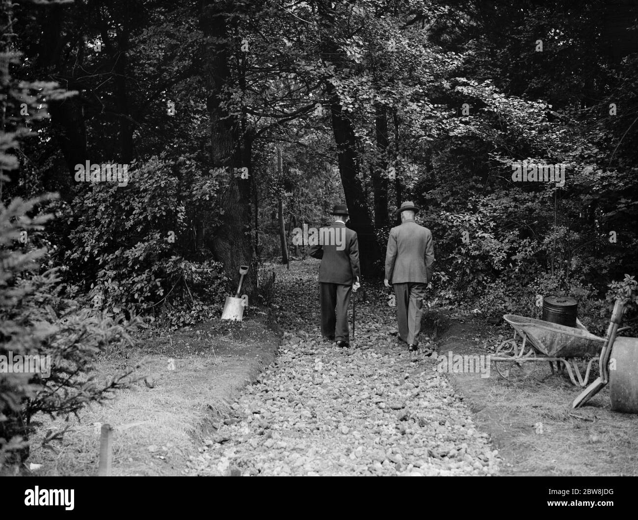 The path at the Old Cottage , Lamorbey , Sidcup , Kent . 1937 Stock ...