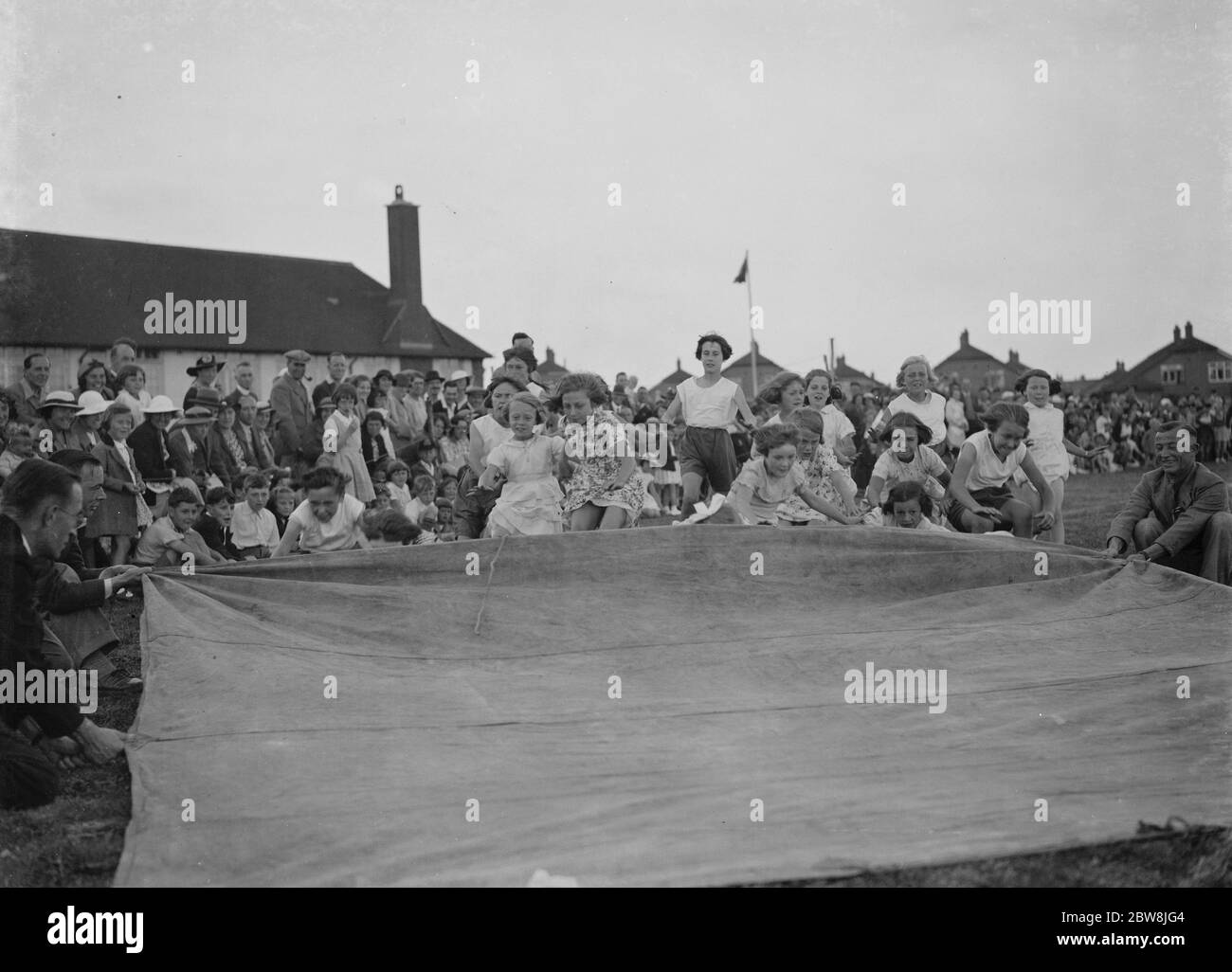 Days Lane School Sports day , Sidcup , Kent . 1937 Stock Photo - Alamy